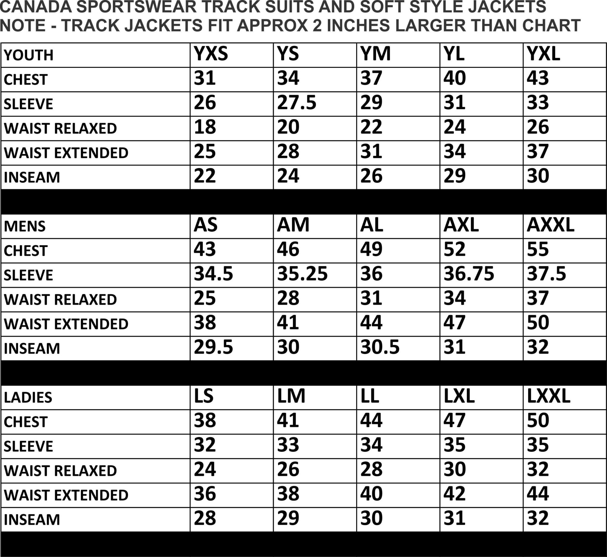 Track Suit – Thousand Islands Sportswear